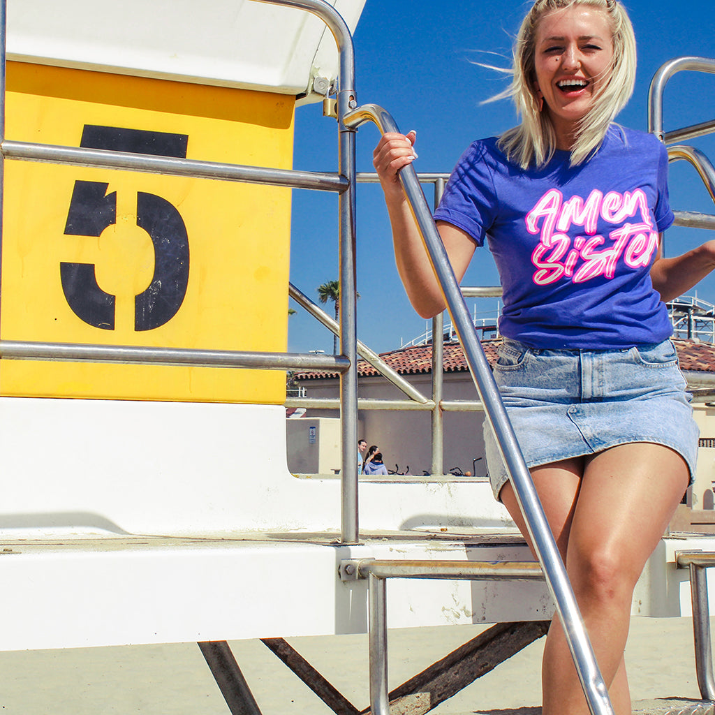 Amen Sister Women’s T-Shirt – Wild For Jesus Apparel